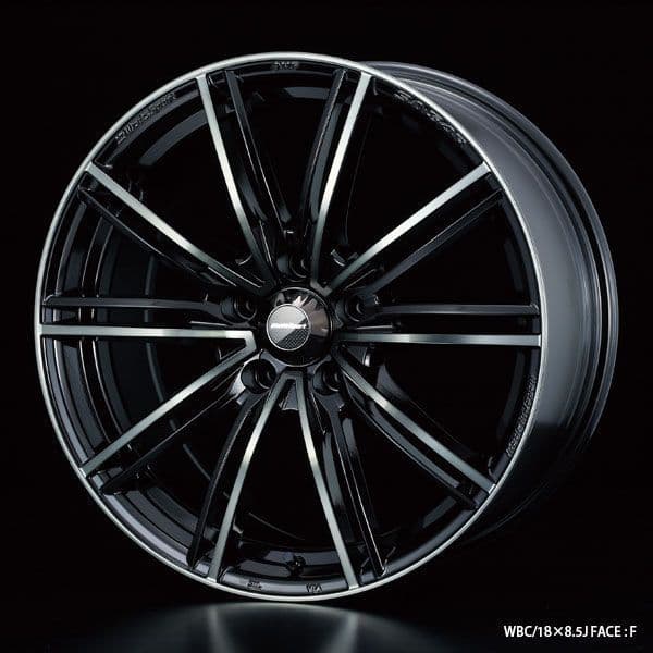 WEDSSPORT SA-54R ALLOY WHEEL 15X6J 4X100 ET38 CHROME BLACK