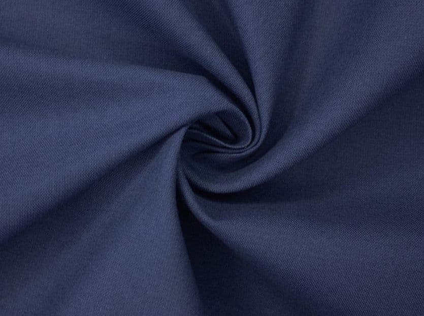 Navy Cotton Fabric 144 cm wide