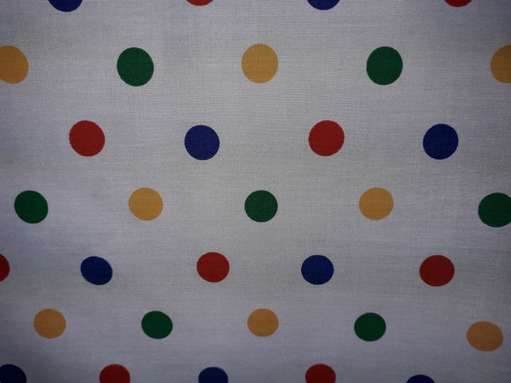 Spotty Fabric Material Poly Cotton