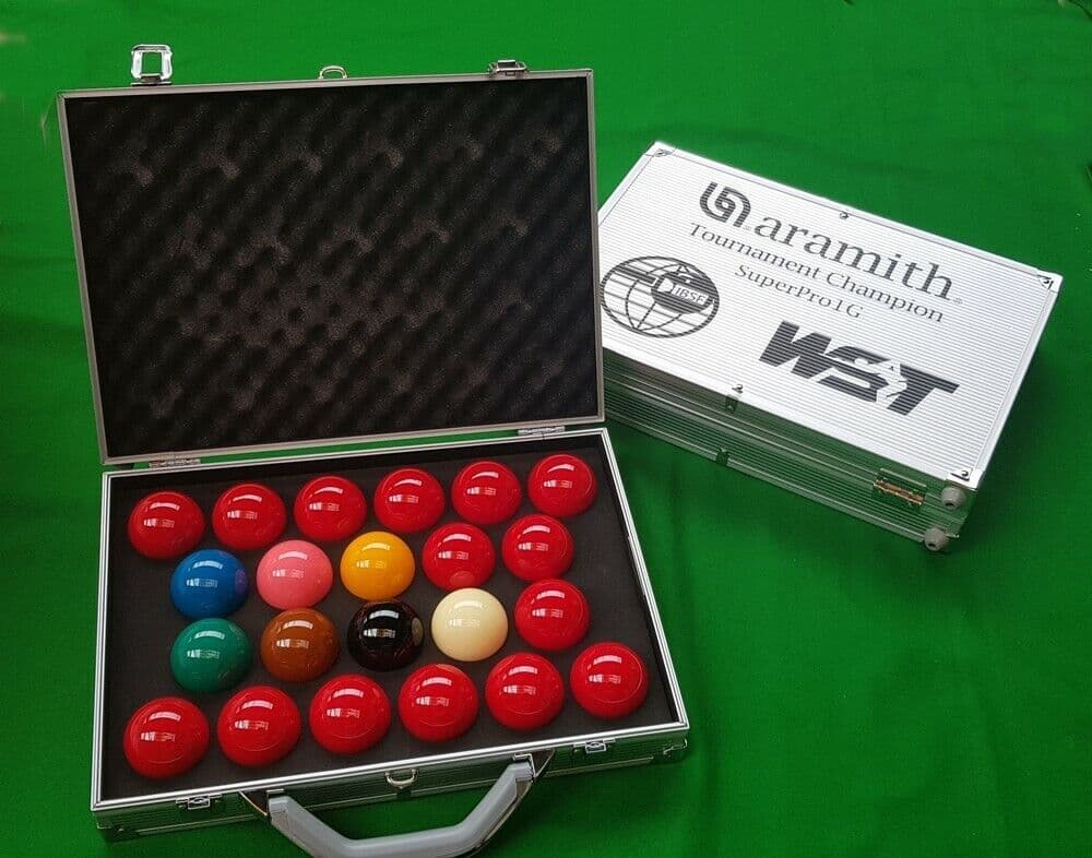 ARAMITH SUPERPRO 1G SET WST WORLD CHAMPIONSHIP SNOOKER TABLE BALLS IN ...