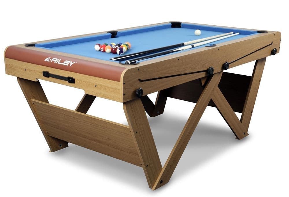 BCE RILEY FSPW-6 Folding 6 x 3 Pool Table W Leg Play straight out of ...