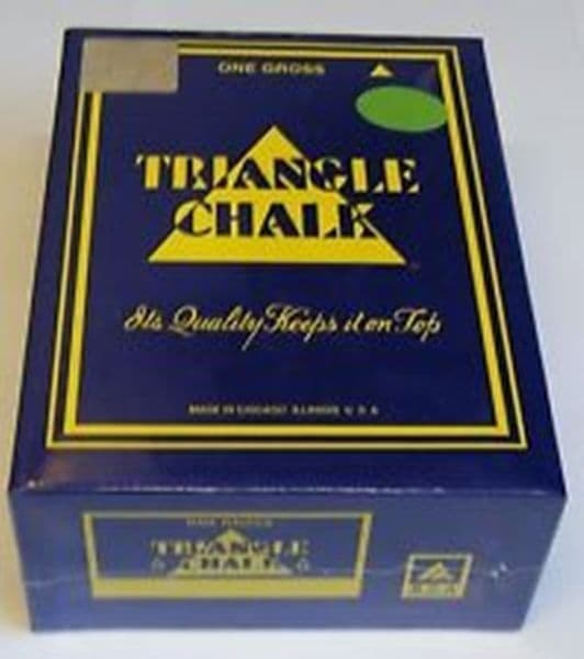 Light Green Genuine Triangle Snooker Pool cue tip chalk Gross 144 block box