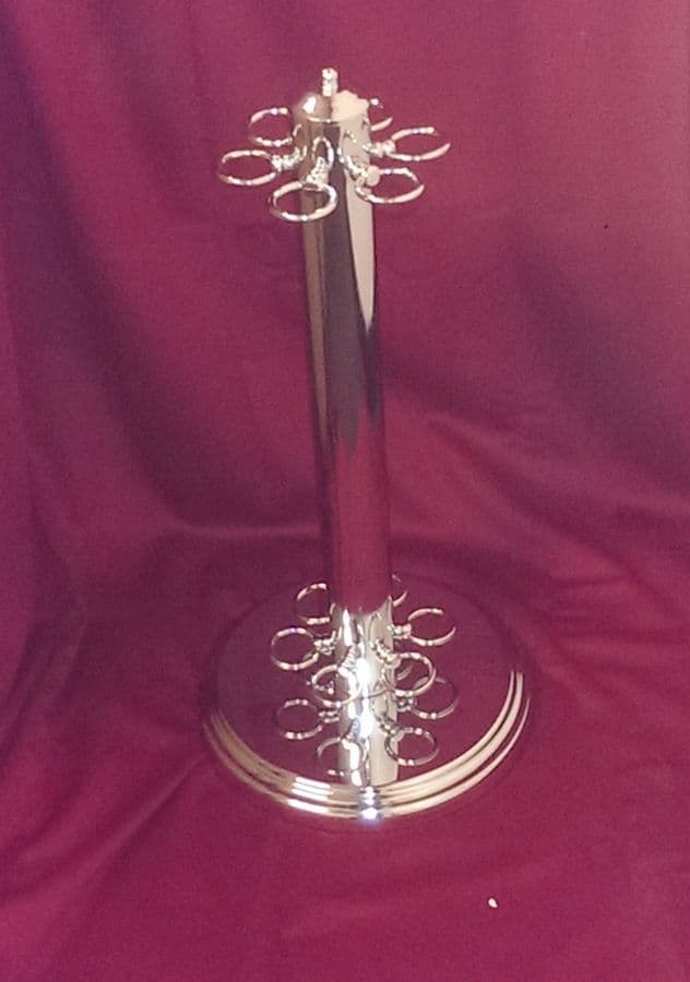 ROSETTA CIRCULAR CHROME 6 CUE REST STICK RACK STAND SNOOKER POOL TABLE