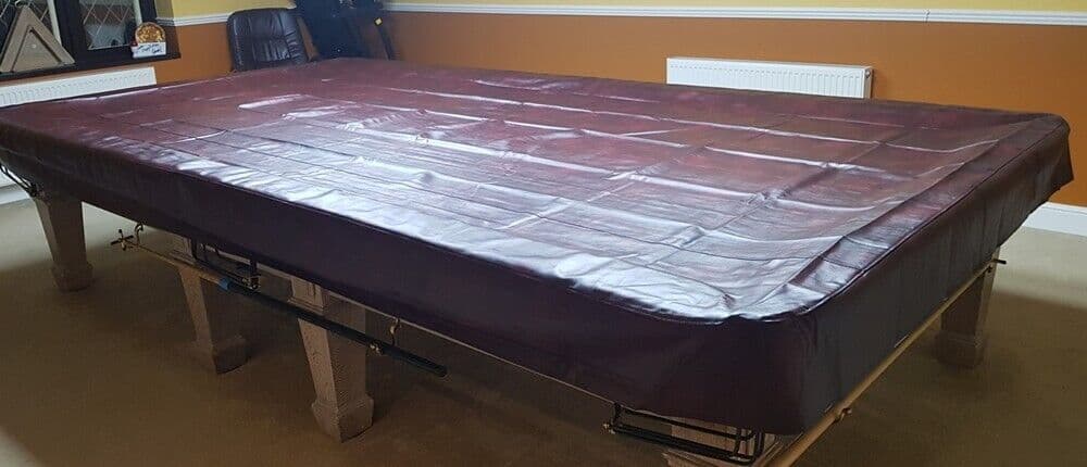 Rosetta Sports 12ft Burgundy Heavy Duty Snooker Billiard Table Leather ...
