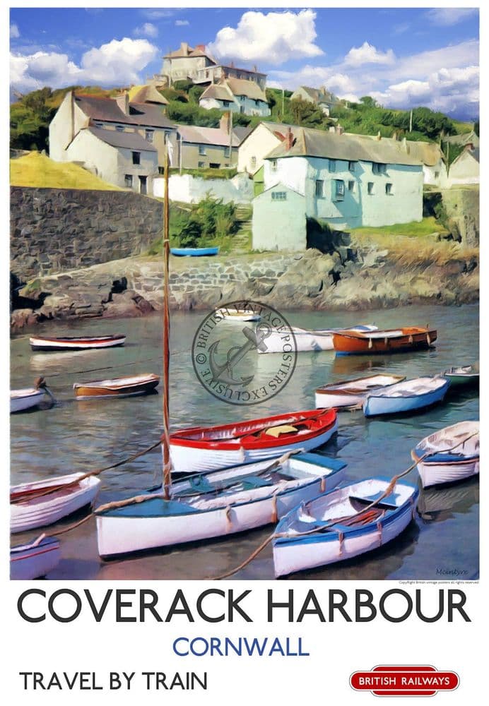 Coverack Poster Cornwall