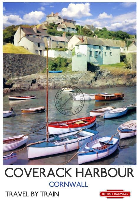 Coverack Poster Cornwall