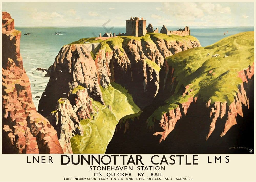 Dunnottar Castle LNER LMS Stonehaven