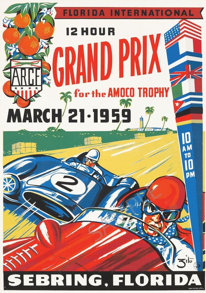 Florida Grand Prix Amaco trophy Sebring 1959