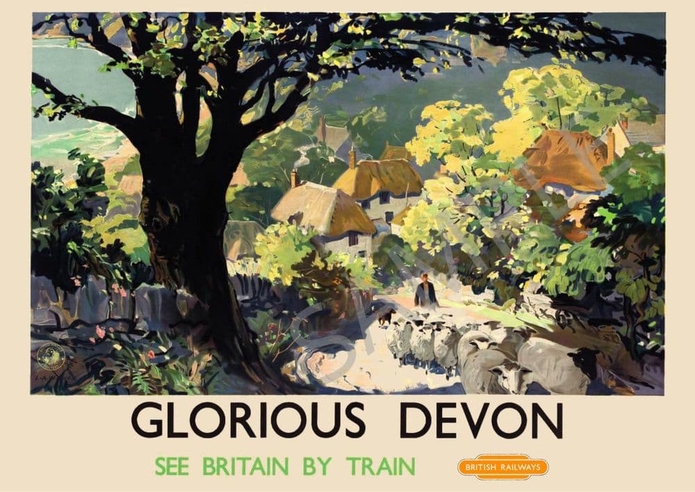 Glorious Devon Railway Poster