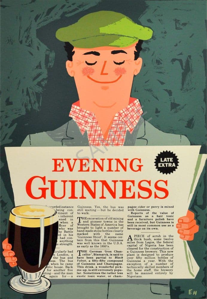 Guinness Late Extra Newspaper Reader