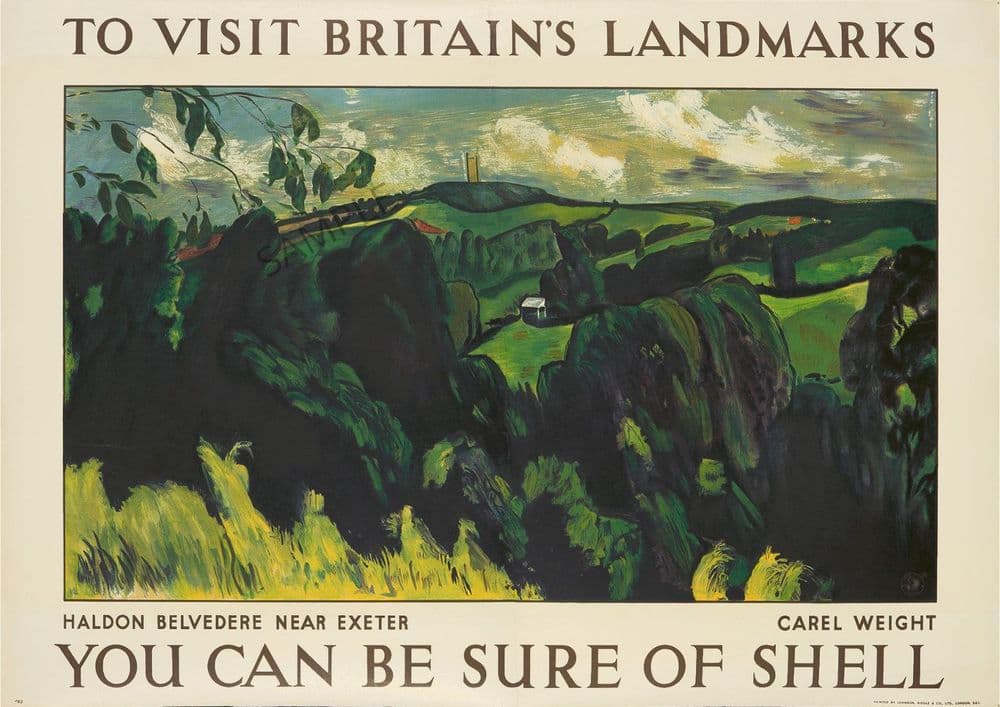 Haldon Belvedere nr Exeter - Shell Petrol Advert