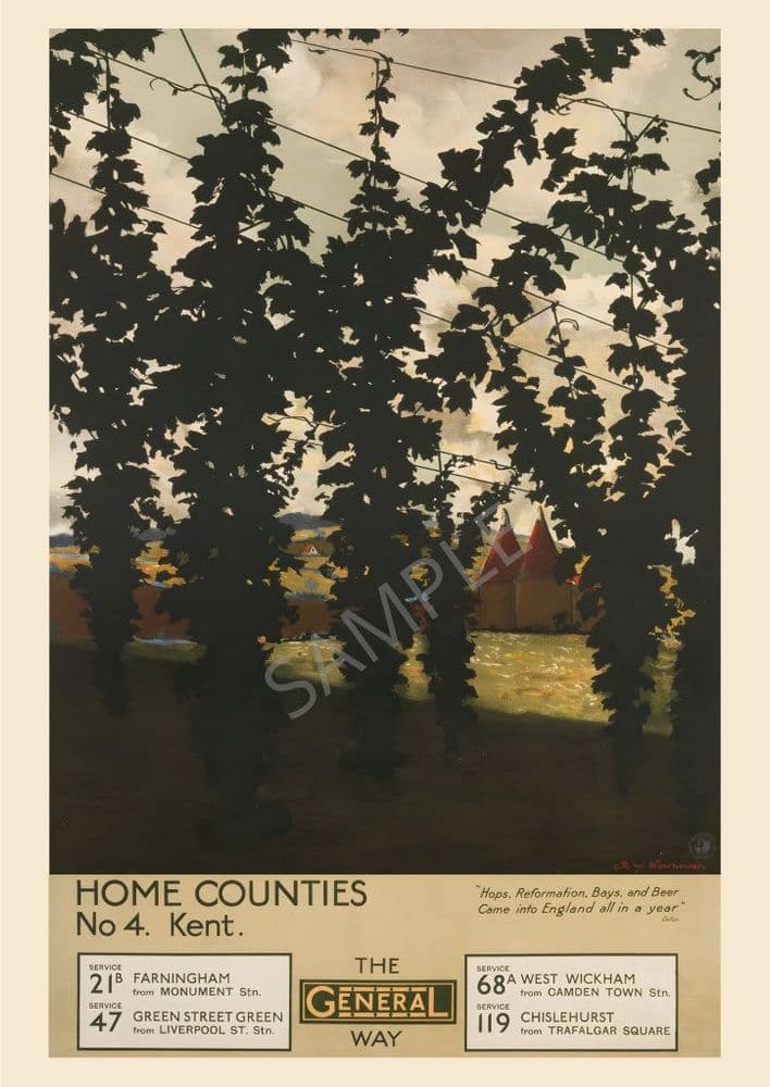 Home Counties No4 Kent Bus the General Way Hops