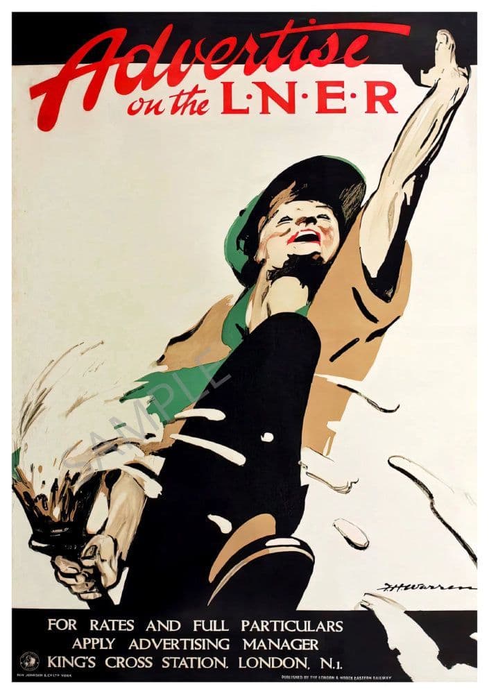 LNER ADVERTISE HERE Poster