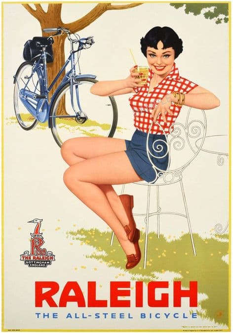 Raleigh Bicycle Poster