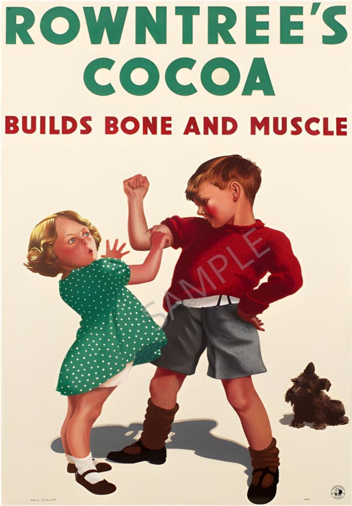 Rowntree s cocoa Builds Bone and Muscle