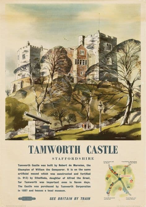 Tamworth Castle Staffordshire British Rail