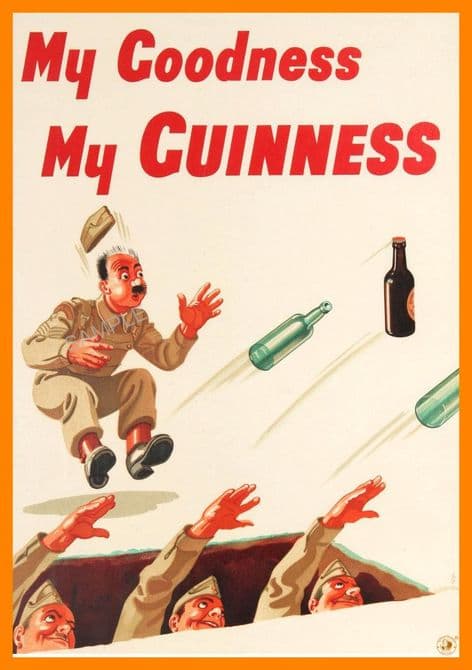Vintage Guinness Poster Handgrenades