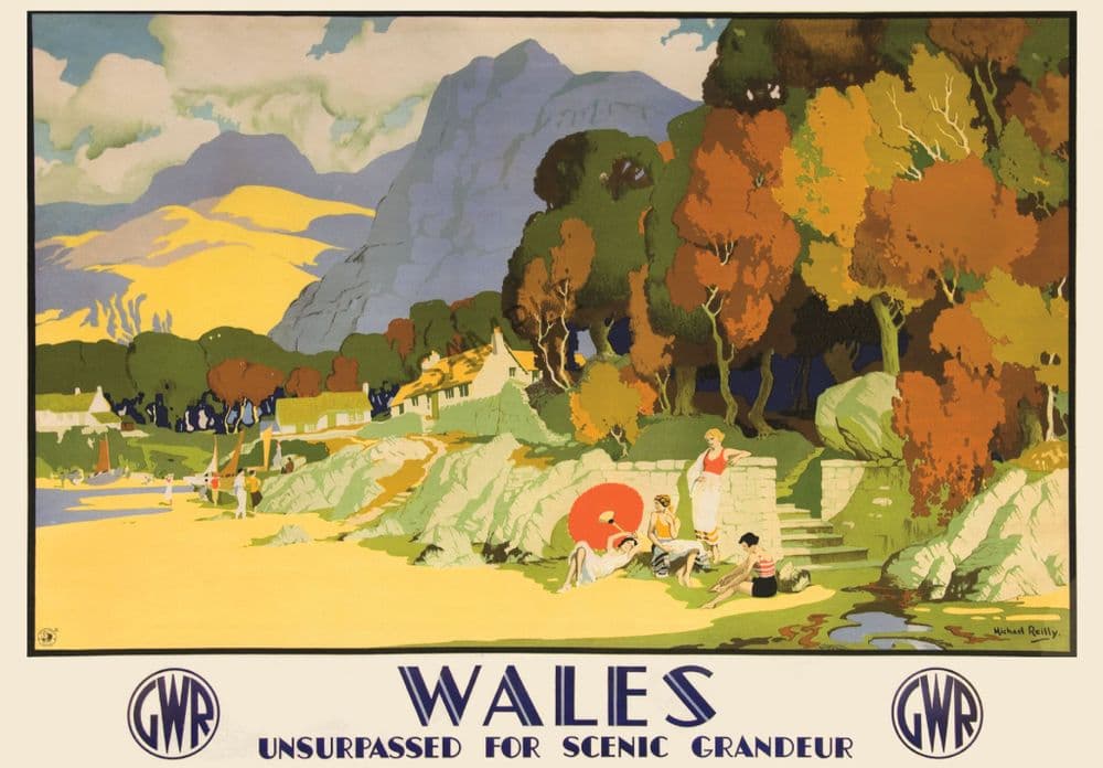 Wales Art Deco Print