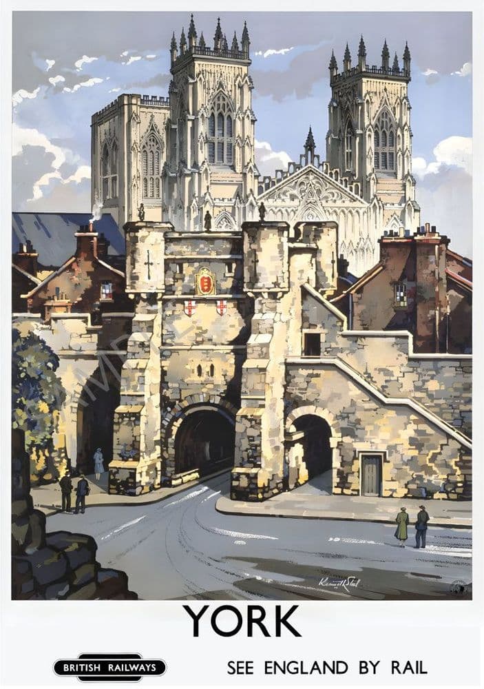 York Bootham Gate and Minster British Railway