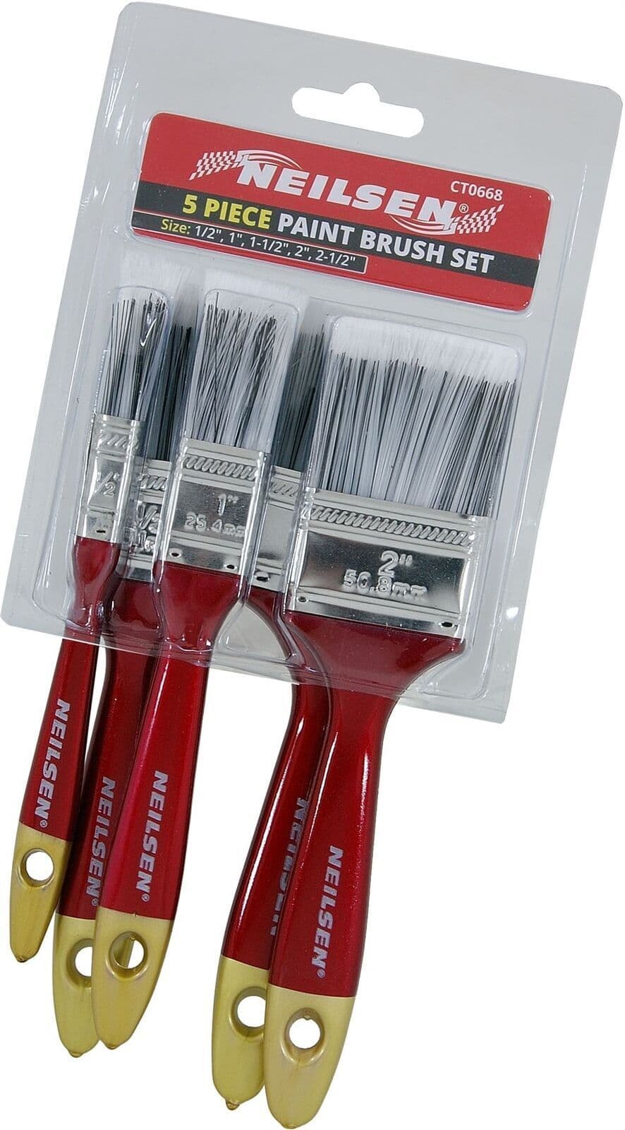 5 Pack Paint Brush Fine Brushes Set Advanced Bristles