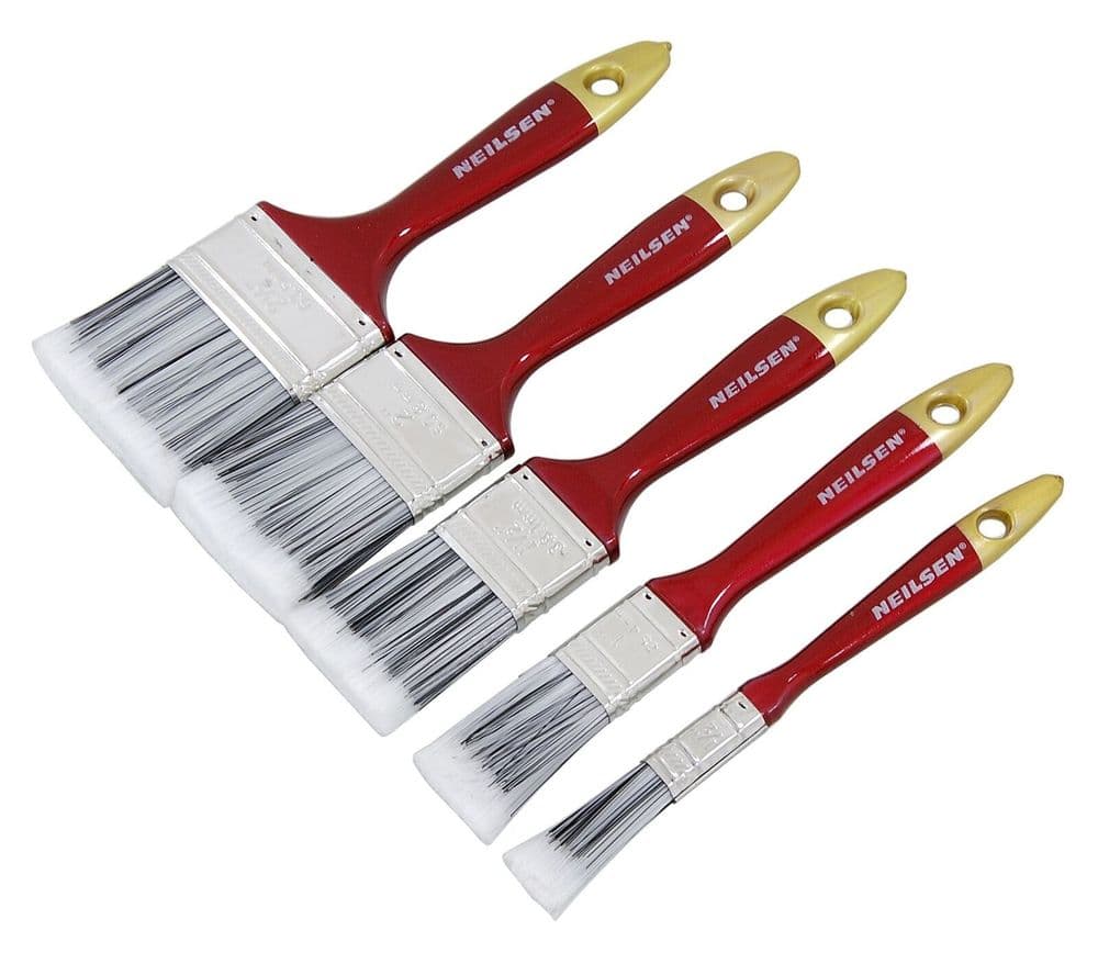 5 Pack Paint Brush Fine Brushes Set Advanced Bristles