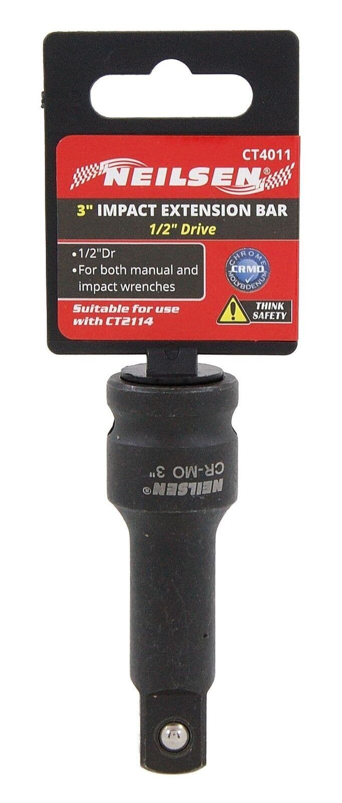 1/2" Drive Extension Bar 75mm 3 Inch Impact Socket Extender