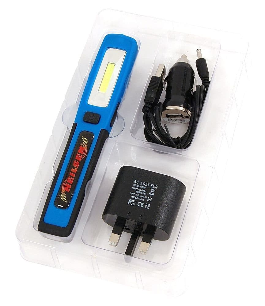 1 5W Rechargeable Cob Led Work Light & Inspection Lamp - Magnetic