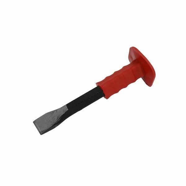 10" Cold Chisel Heat Treated Bolster Masonry Octagonal Shaft Rubber ...