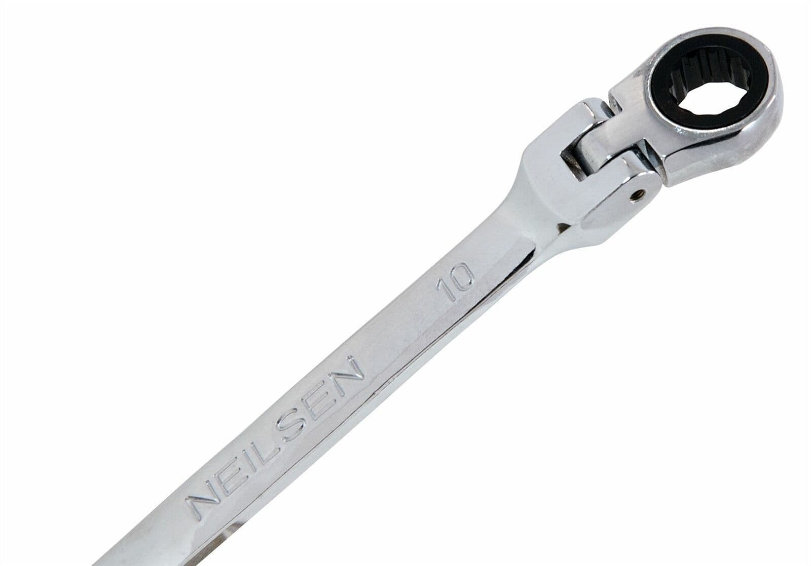 10mm Flexi Head Ratchet Spanner Combination Ring Open End Wrench Flex ...