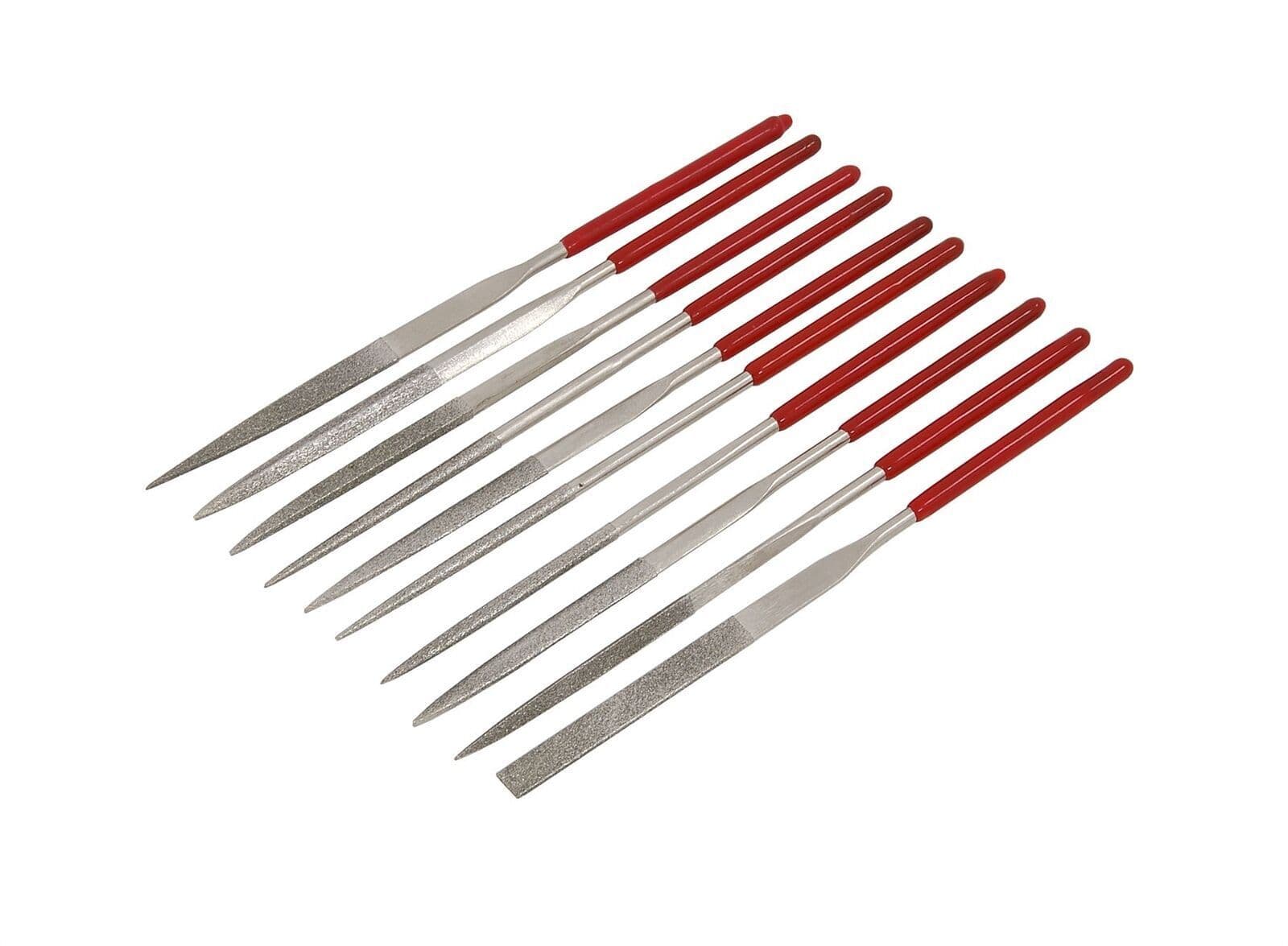 10Pc Mini Needle File Set Precision Files - 140mm Long