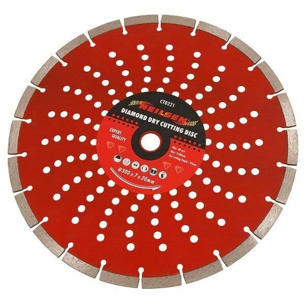 12"/ 300mm Diamond Dry Cutting Disc Angle Grinder Saw Cutter Blade ...