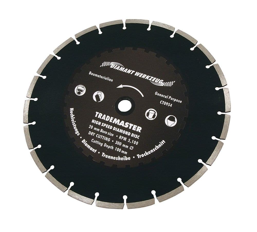 12" 300mm High Speed Segmented Diamond Cutting Disc Blade R Grade