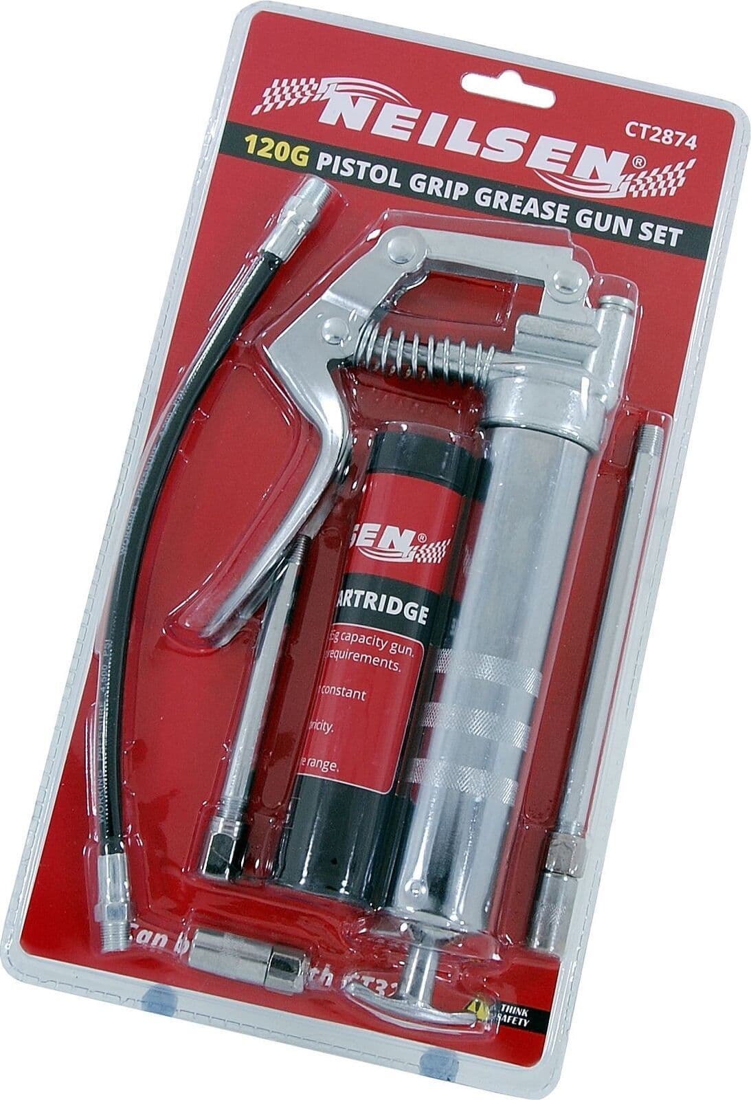 Automotive Grease Gun Set 120cc Pistol Grip Grease Gun Kit With ...