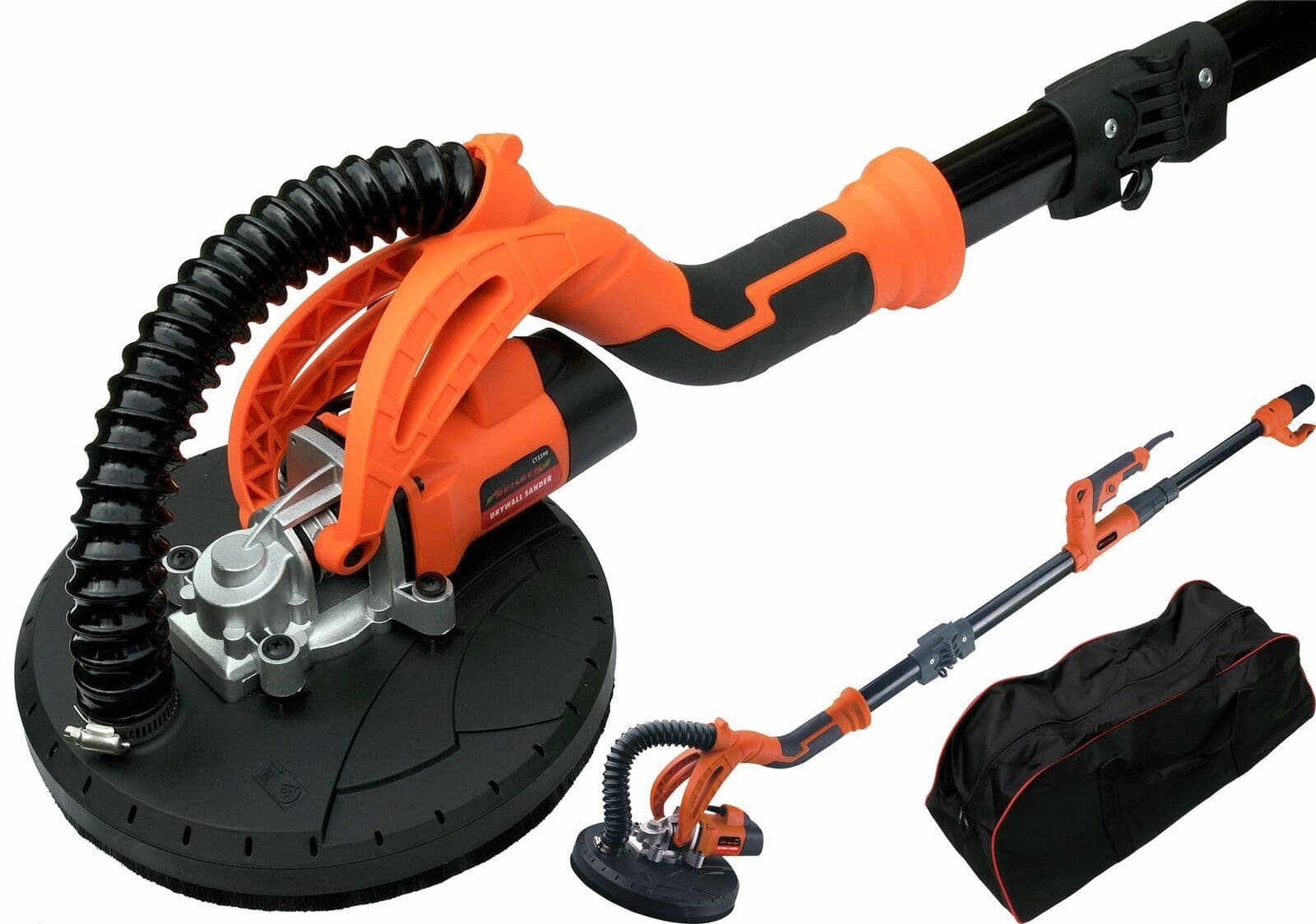 1220W Electric Telescopic Drywall Sander Dust Free Wall Ceiling Plaster ...