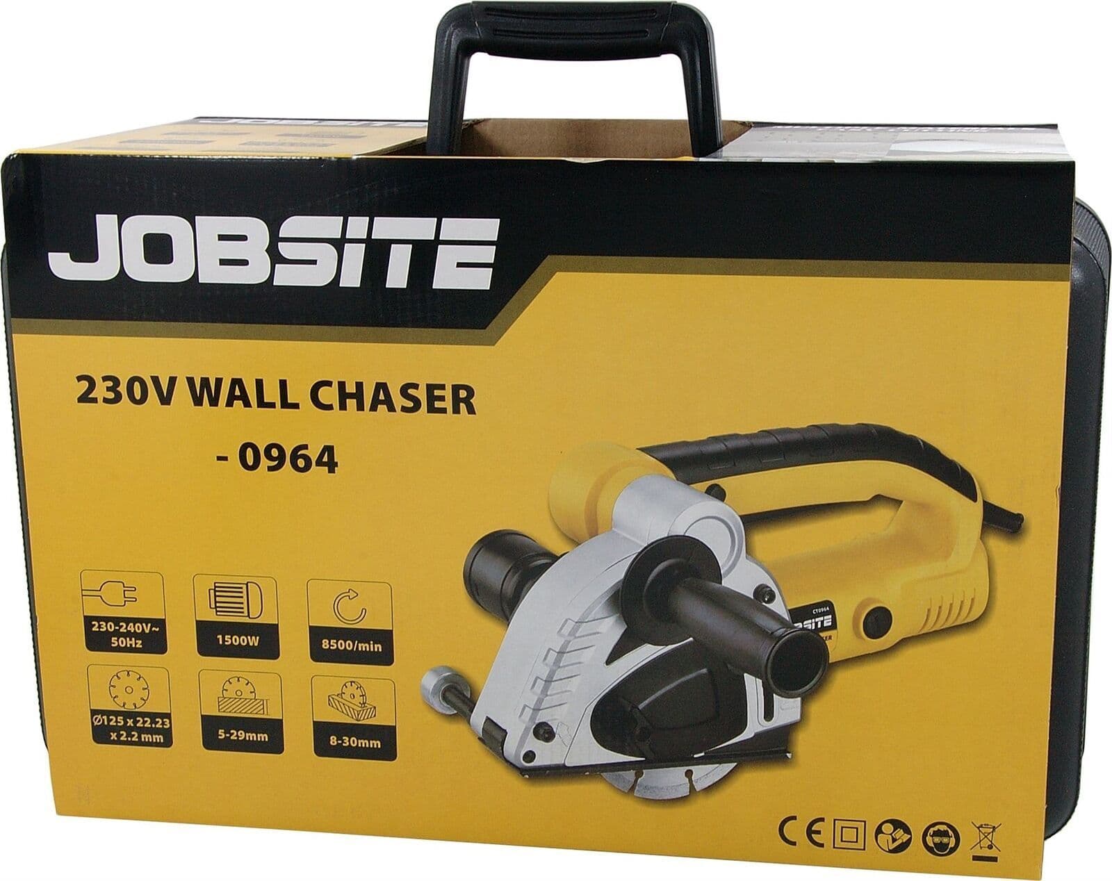 125mm 230V 1500W Electric Wall Chaser Professional Slotter Saw Kit