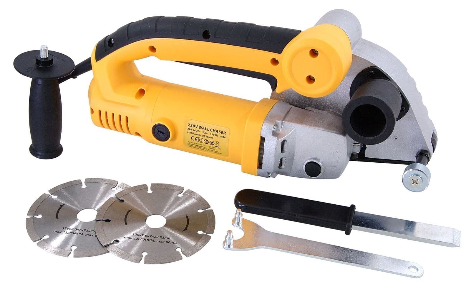 125mm 230V 1500W Electric Wall Chaser Professional Slotter Saw Kit