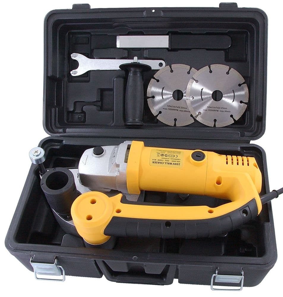 125mm 230V 1500W Electric Wall Chaser Professional Slotter Saw Kit