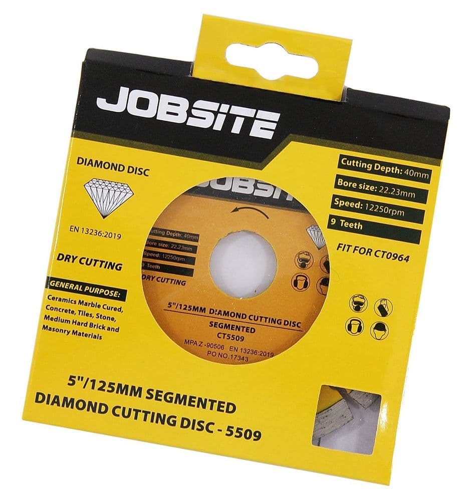 125mm 5" Segmented Diamond Cutting Disc Ceramic Concrete Masonry & Marble