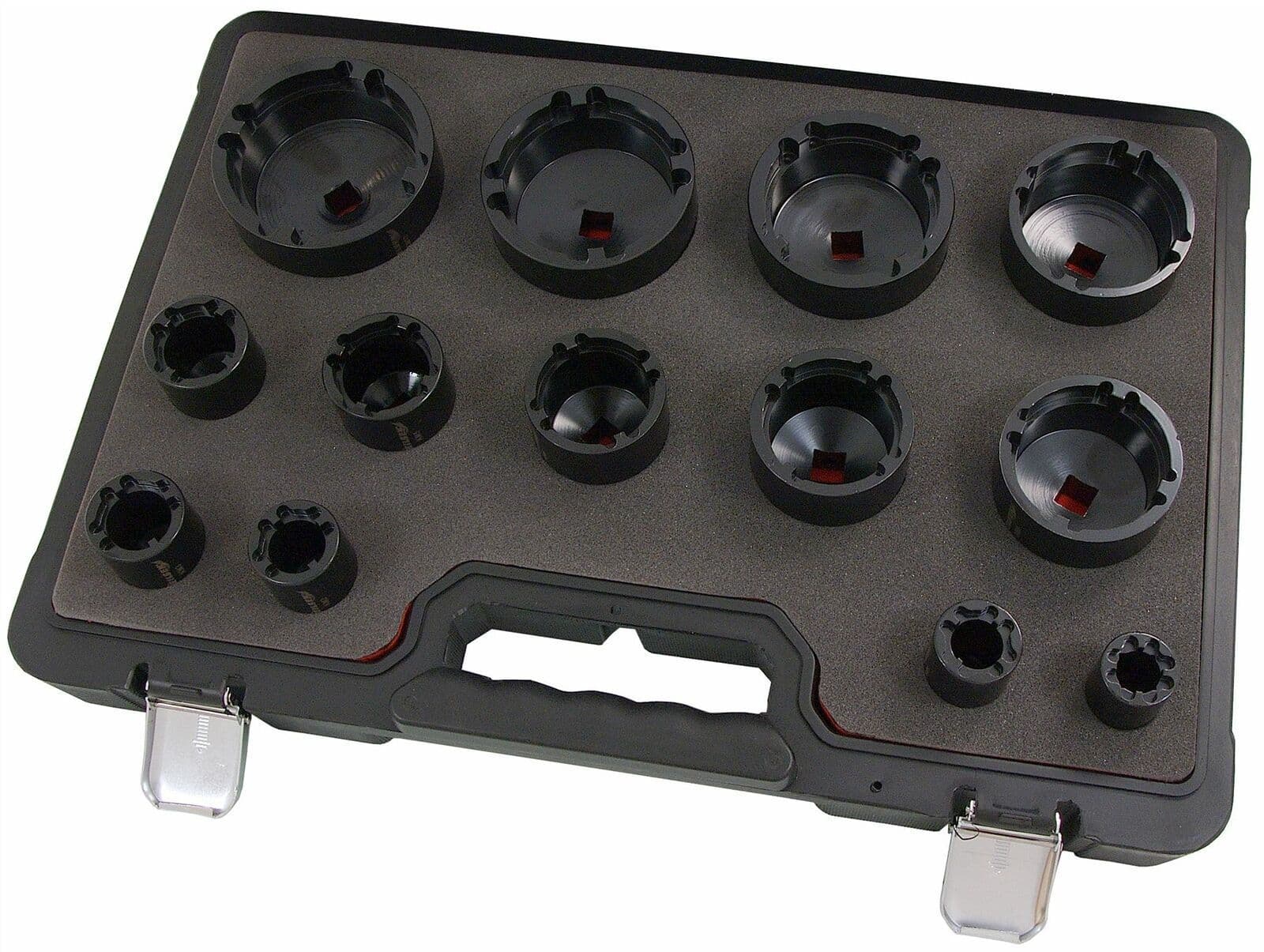 13 Piece Grooved Locking Wheel Nut Remover Socket Set - Inside Tooth ...
