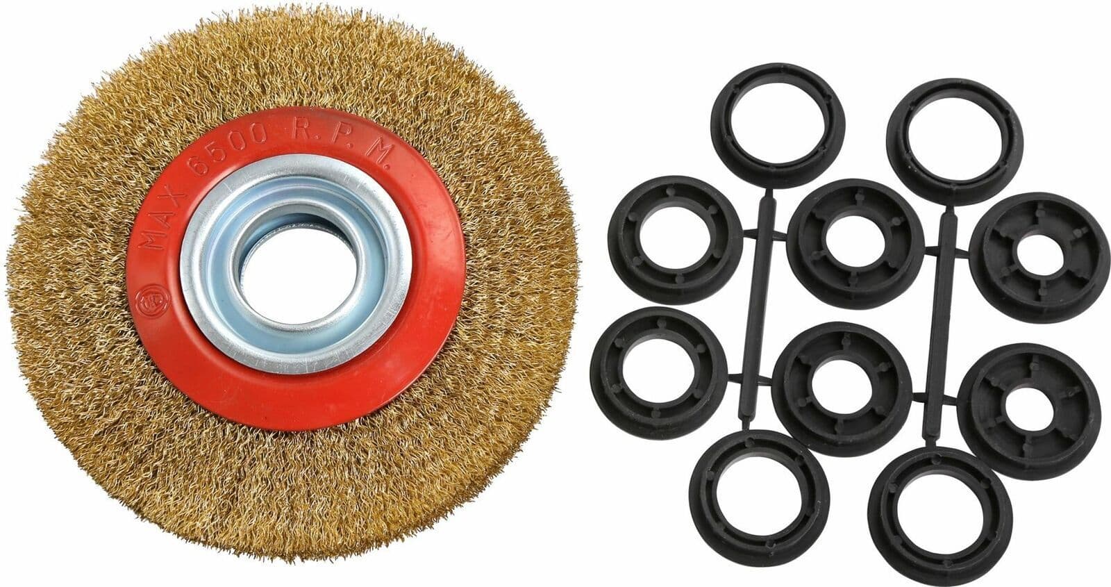 150mm Brass Wire Wheel Brush For Bench Grinder Box Of 5