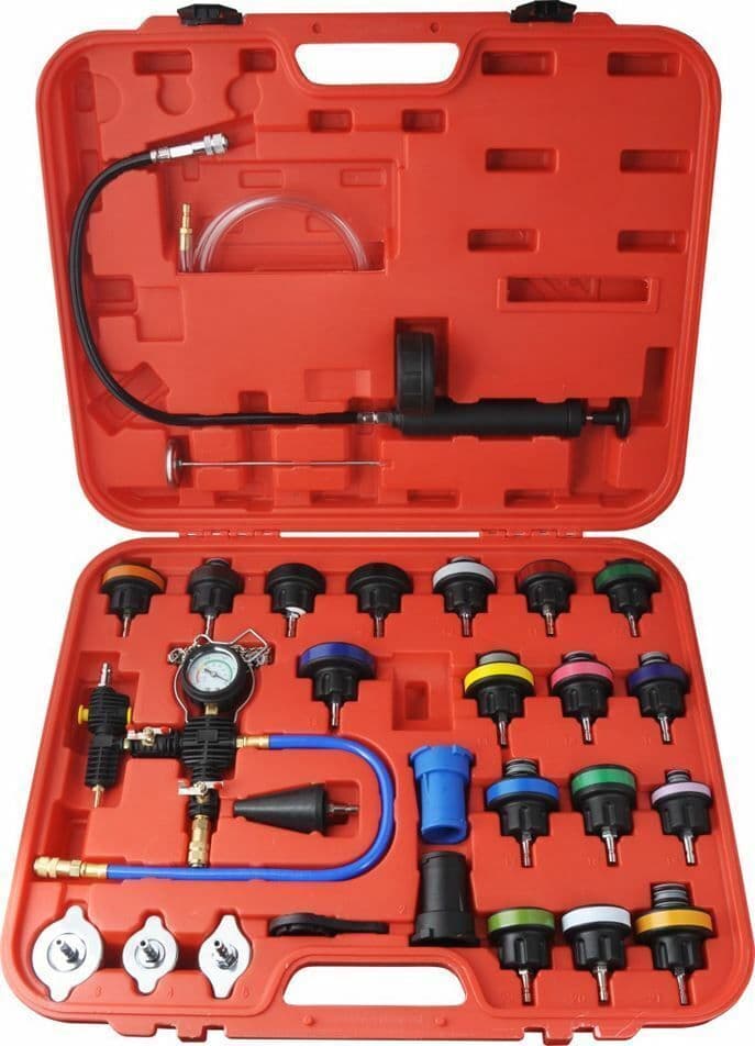 18 Pcs Radiator Pressure Tester Kit Cooling System Test Detector Set Tool
