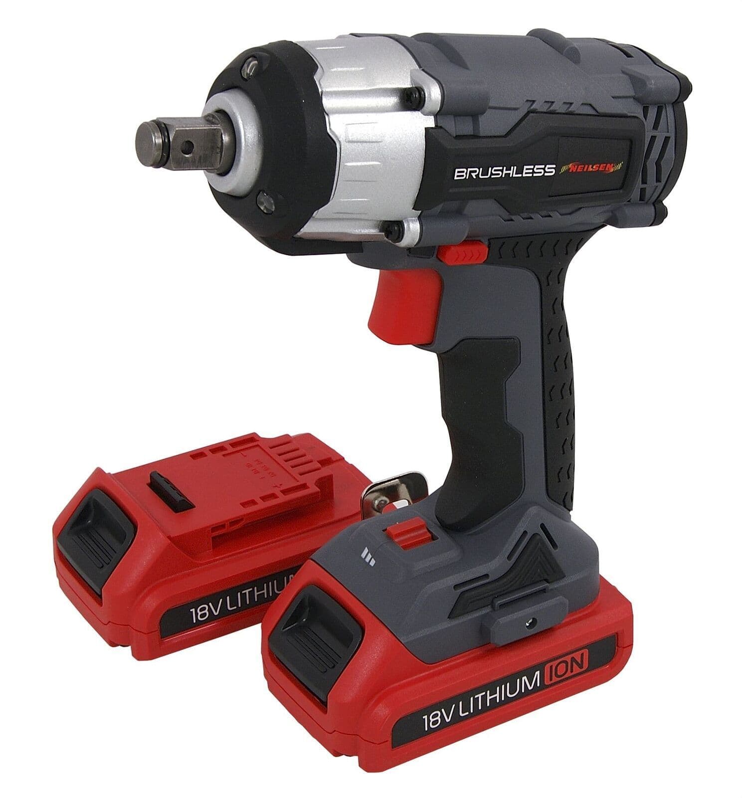 18V Li-Ion Cordless Impact Drive Gun Wrench 350Nm With 2 Batteries & Case