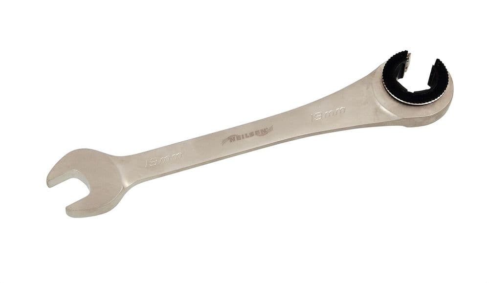 19mm Flare Nut Wrench Ratchet & Standard Open Ended Brake Pipe Spanner
