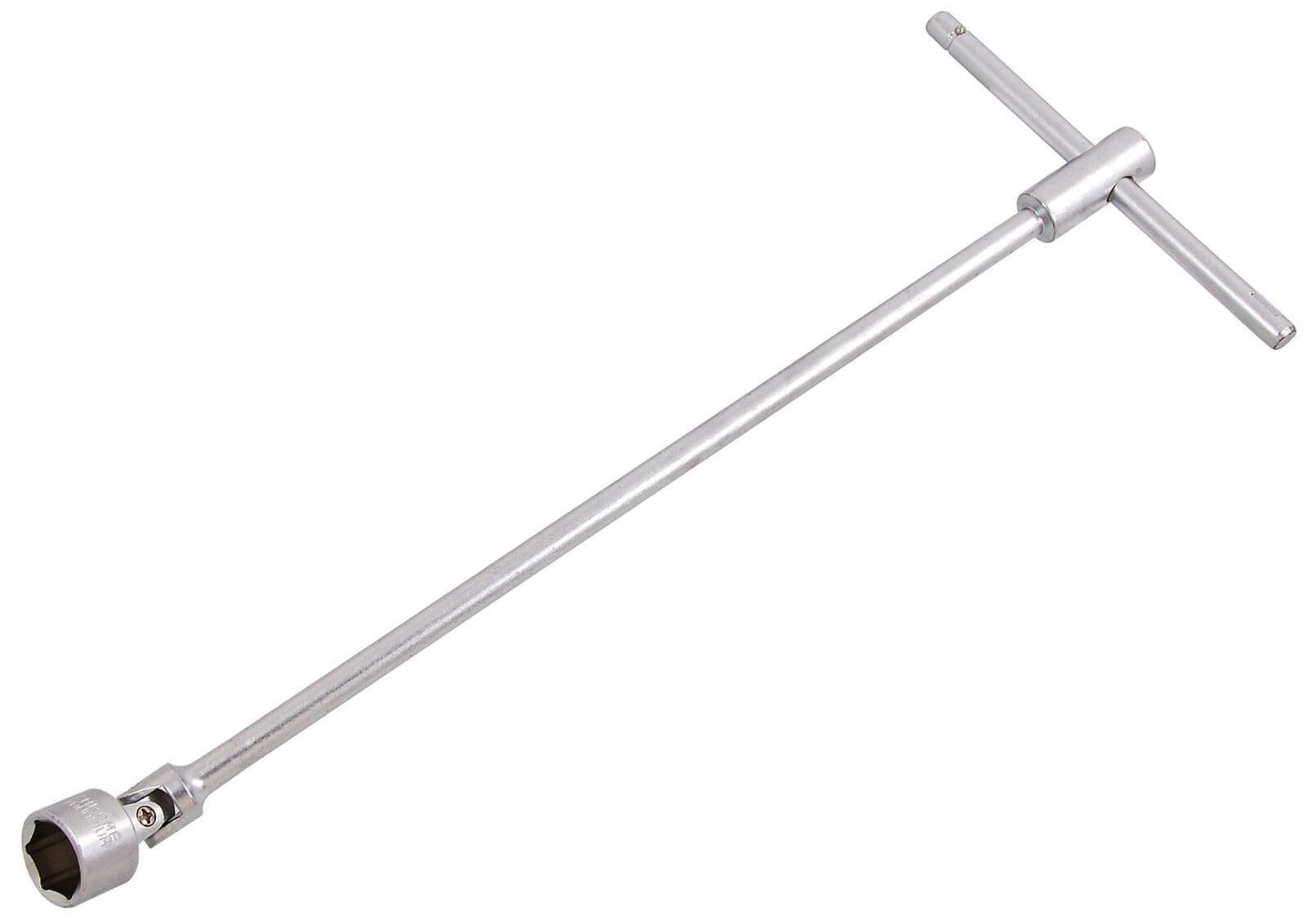 19mm Universal Socket Joint T Bar Wrench With Sliding Handle 400mm Long
