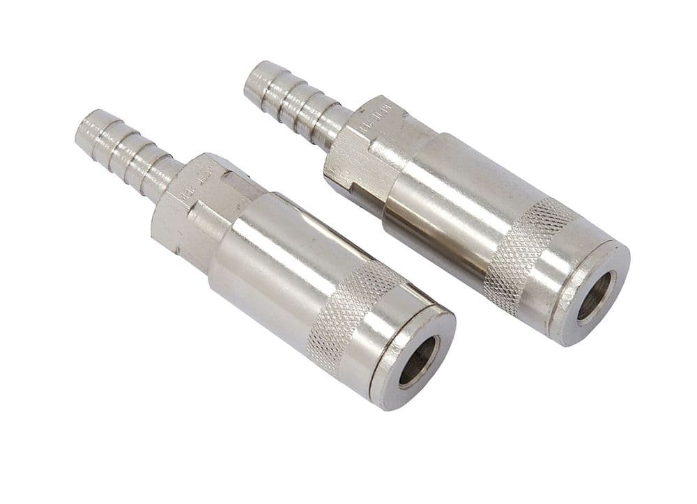 2 Air Line Quick Coupler 3/8" Hose End Barb Coupling Fits Pcl Bayonet ...