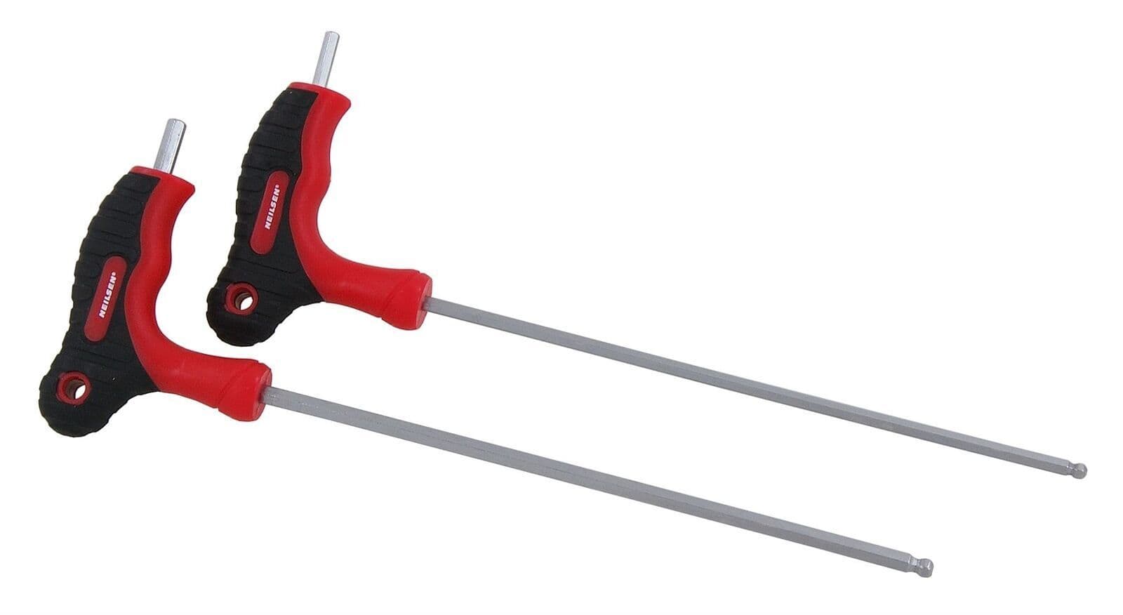 2 Piece Hex Wrench 4mm And 5mm Long Reach Ball End Tip Allen Keys- 225mm 9"