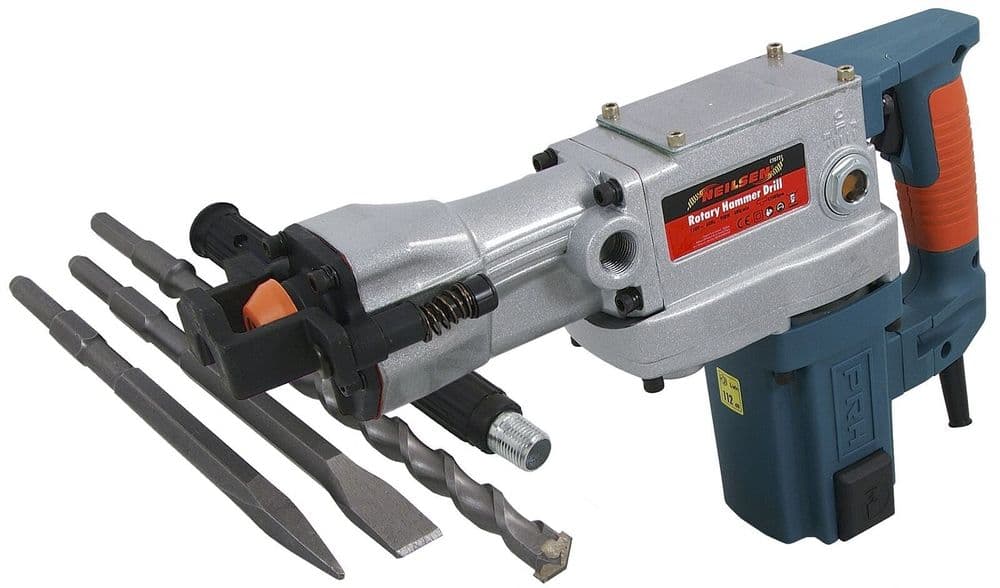 2000W Electric Rotary Hammer Drill 230V Demolition Sds Bit Sets Chisel ...