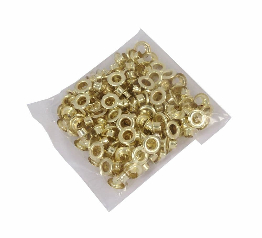 200Pc Brass Eyelet Rings Set 12mm