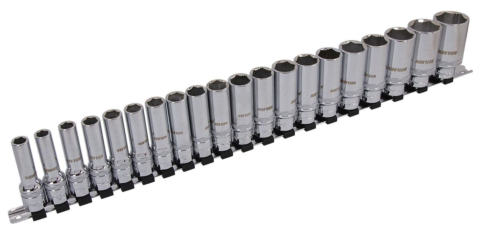 20Pc 1/2" Xi-On Super Grab Deep Socket Set Sockets Removing Rounded ...