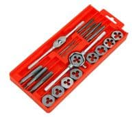 20Pc Tap And Die Kit Set Metric - M3-M12